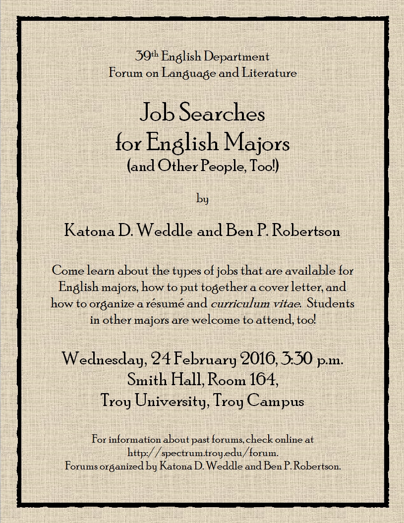 Troy University Department of English